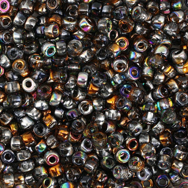 Matubo™ 8/0 Seed Beads Magic Orange Gray