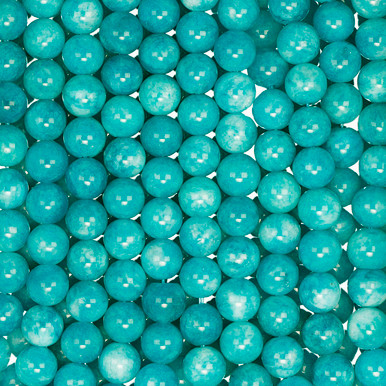8 mm Dyed Agate Turquoise Blue Round Smooth Beads