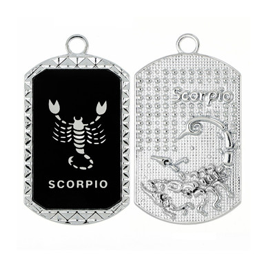 Stainless Steel Scorpio Zodiac Pendant - 1 Pc
