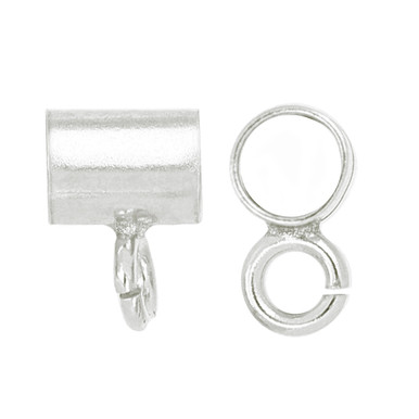 Sterling SilverTube Bail w/Open Ring
