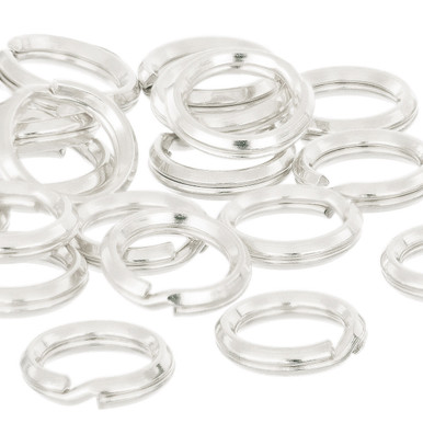 Sterling Silver Split Ring - 7mm 5 Pcs