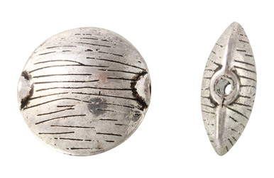 Disc Shaped 16mm 6 Pcs- Zinc Alloy