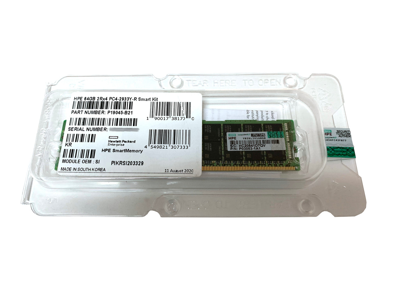P19045-B21 HPE 64GB 2RX4 PC4-2933Y-R Smart Memory