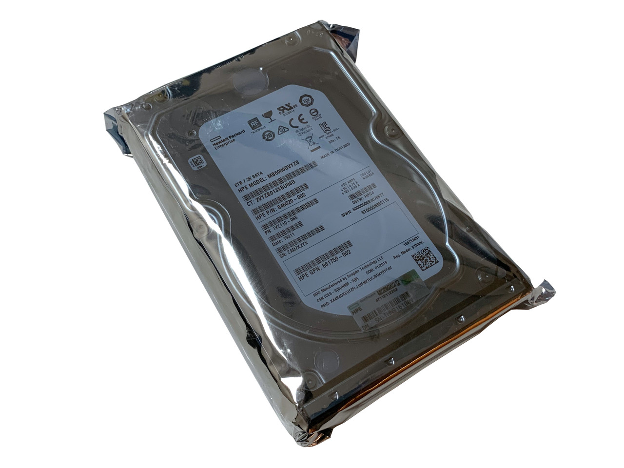 861742-B21 HPE 6TB SATA 7.2K LFF LP 512E DS Hard Drive