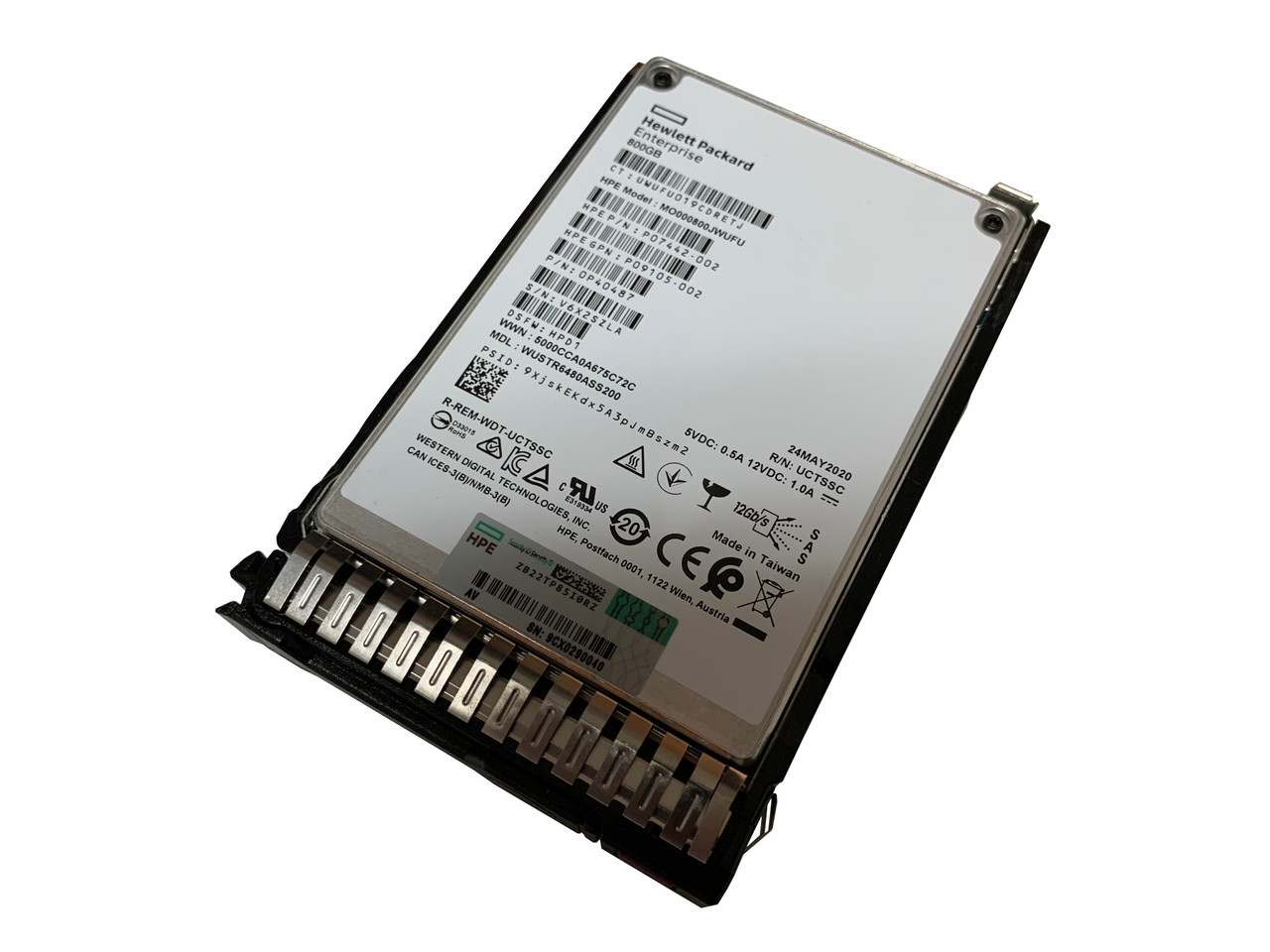 P49744-001 HPE 800GB 2.5 SAS 12G MU SC DS SSD