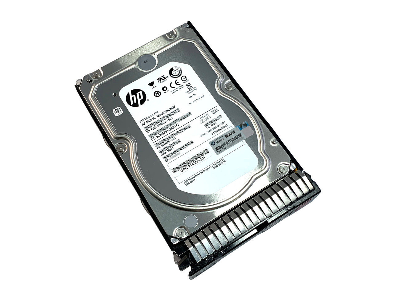 653948-001 HPE 2TB 6G SAS 7.2K 3.5” SC MDL Hard Drive G8/G9