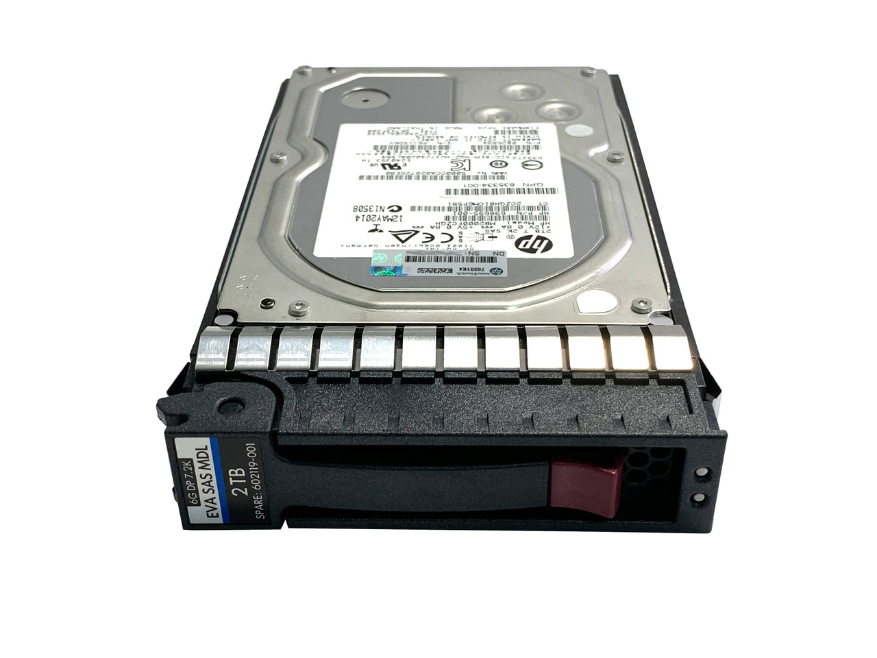 602119-001 HP M6612 2TB 7.2K SAS 3.5" DP MDL Hard Drive