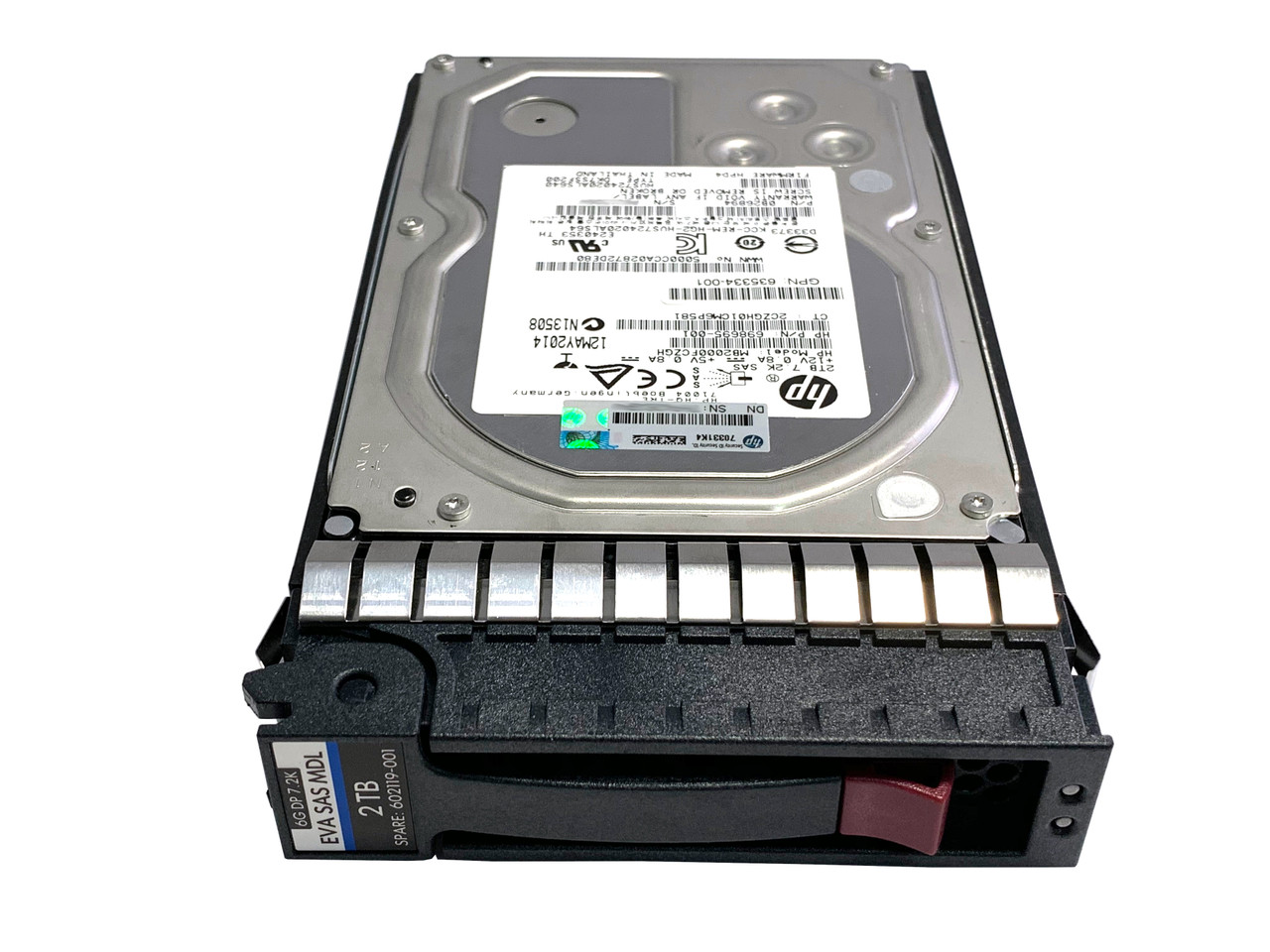 602119-001 HP M6612 2TB 7.2K SAS 3.5" DP MDL Hard Drive