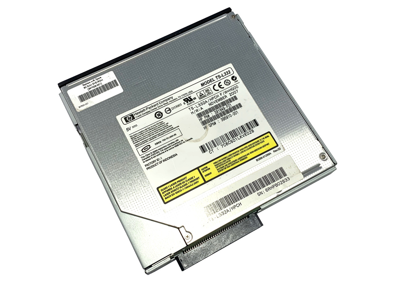 397928-001 HP Proliant Slim Line 8X DVD-Drive DL360/DL380
