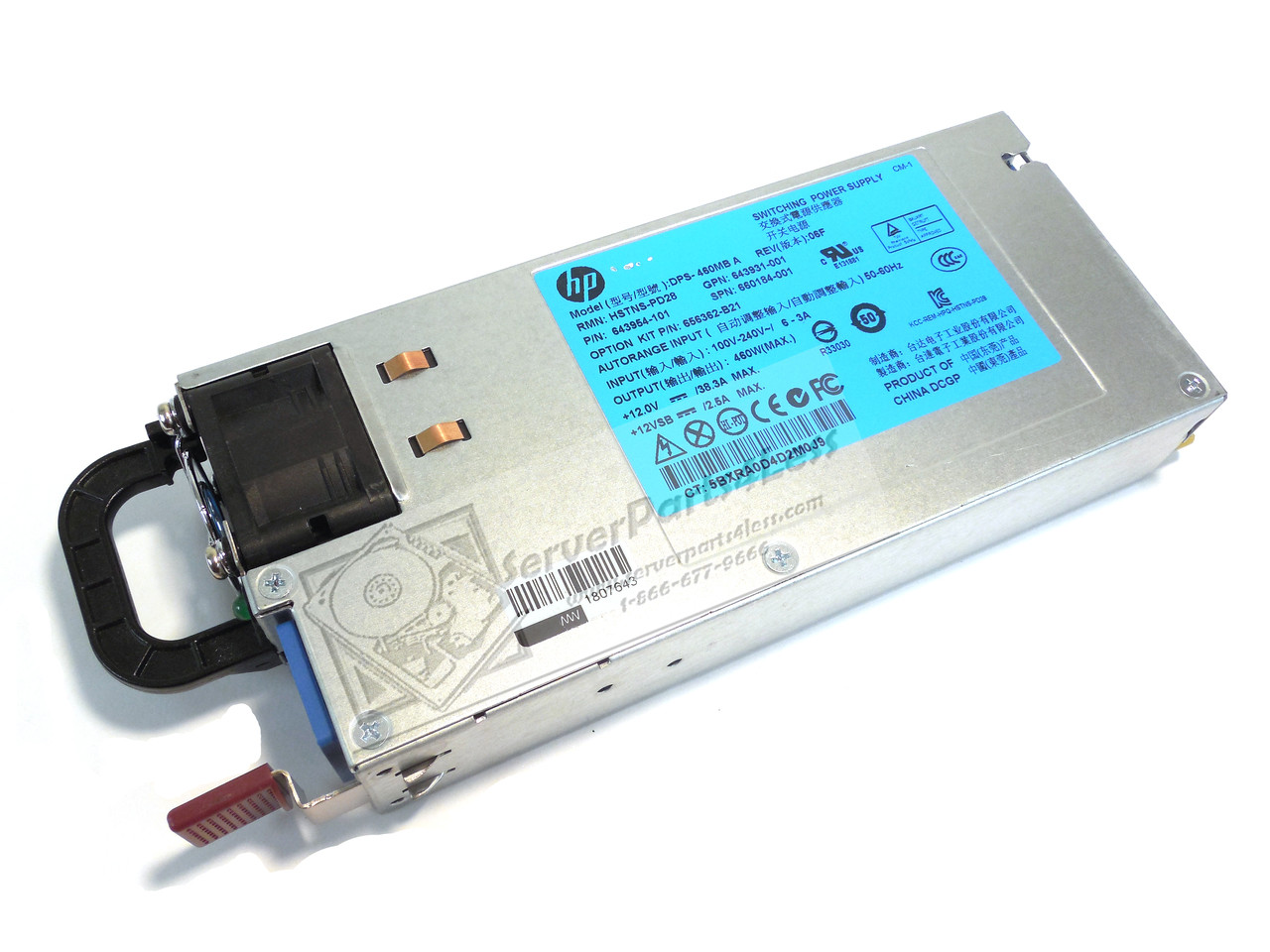 660184-001 HP 460W CS Platinum Plus Power Supply
