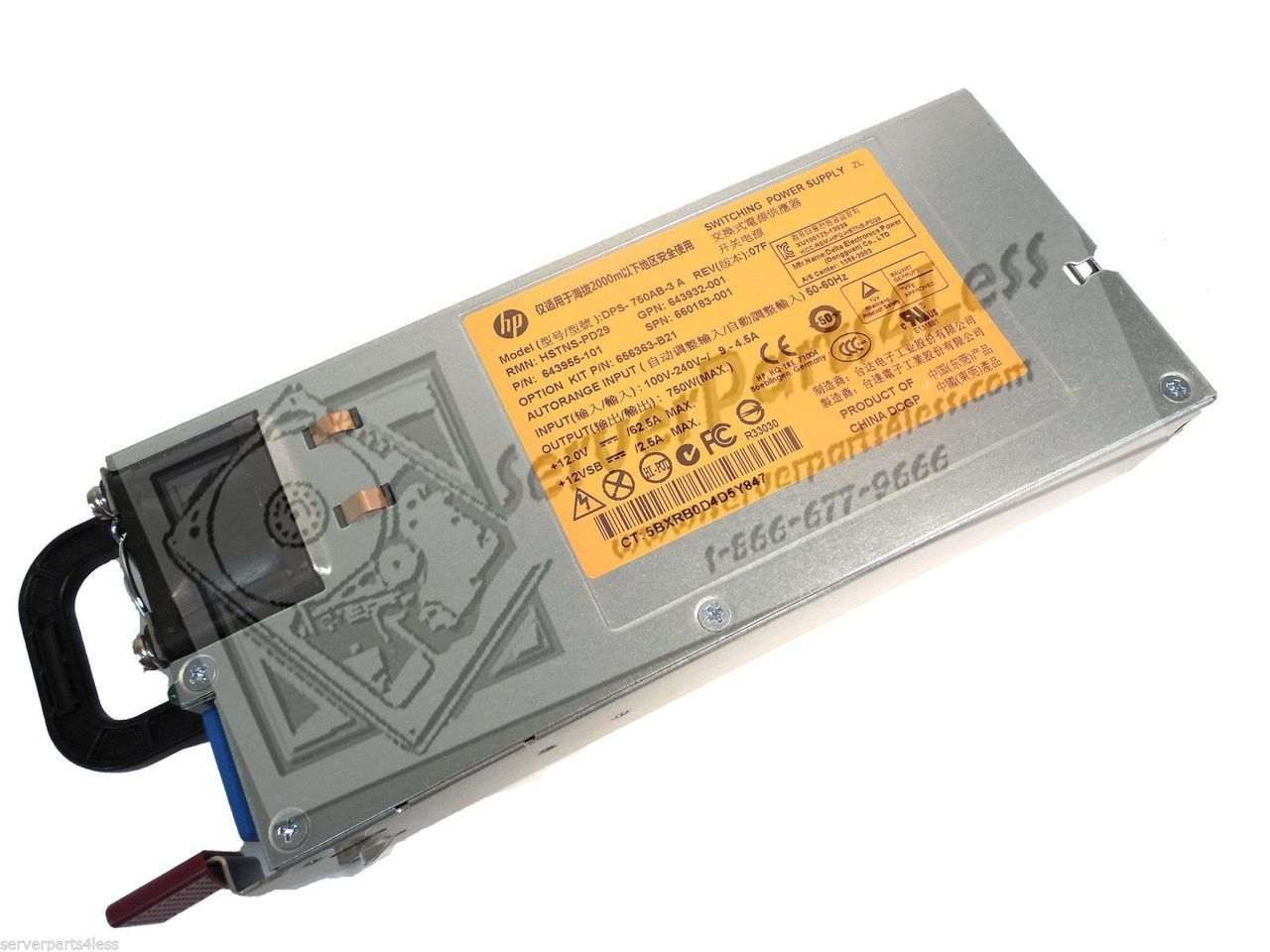 643932-001 HP 750W Common Slot Platinum Plus Power Supply