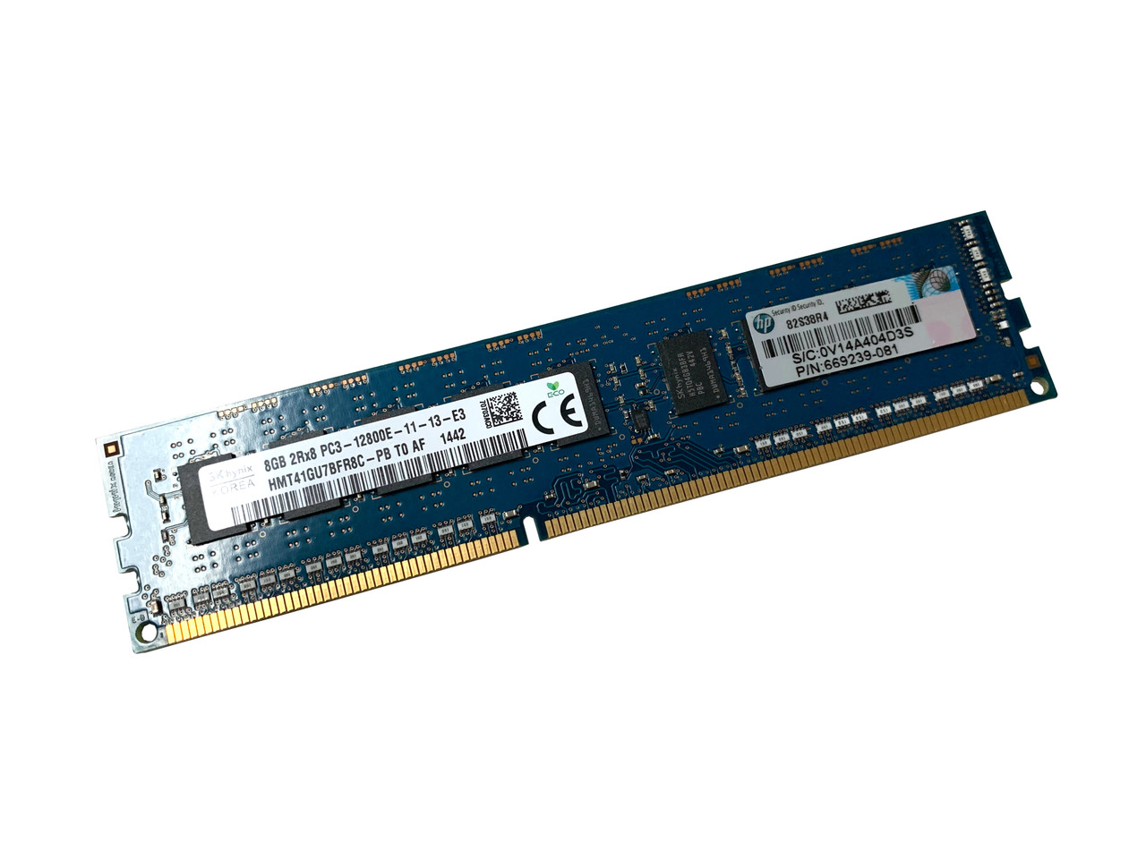 669324-B21 HP 8GB PC3-12800E DDR3-1600Mhz UDIMM Memory