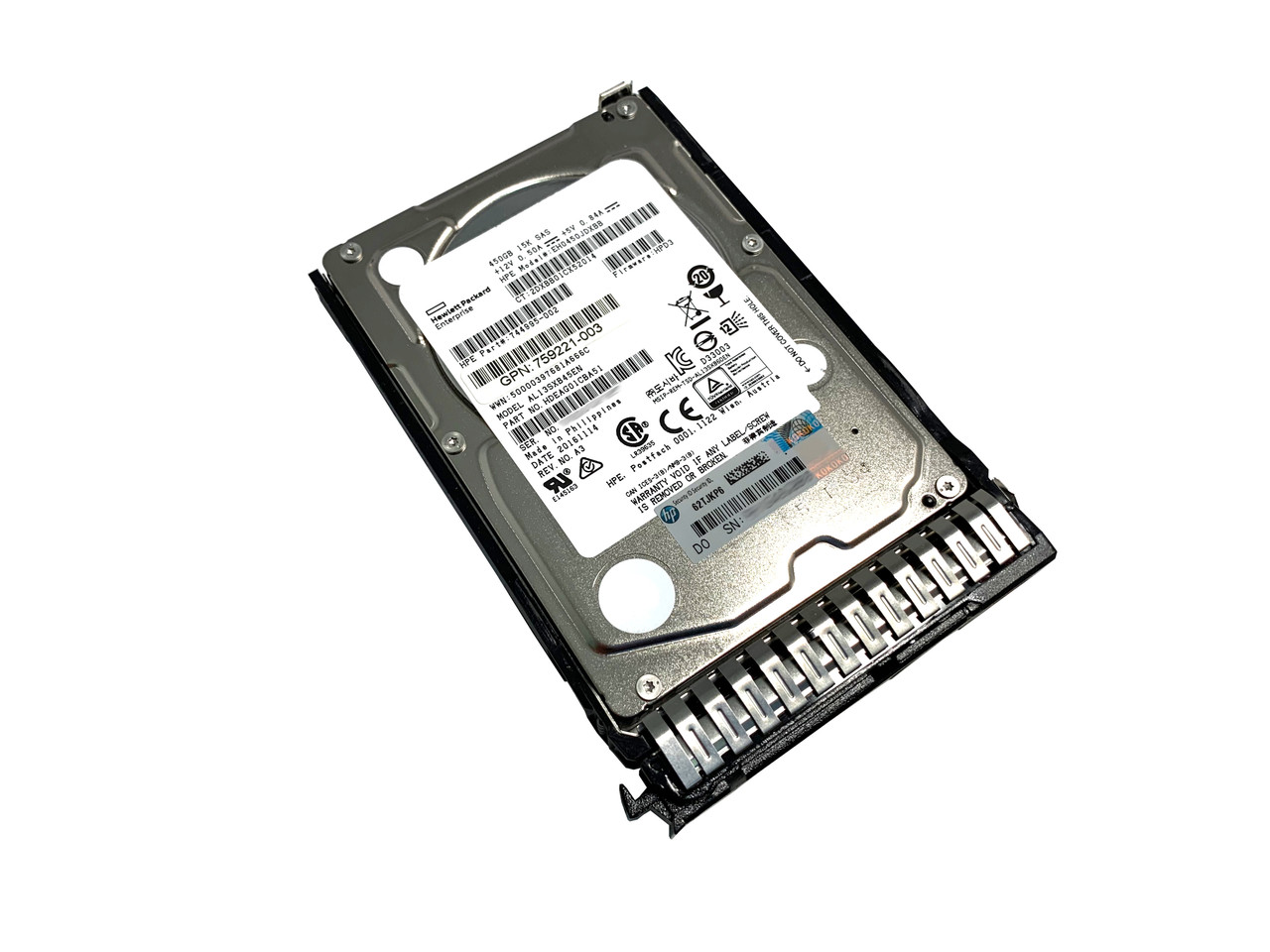 759547-001 HPE 450GB 12G 15K SAS 2.5” Hard Drive