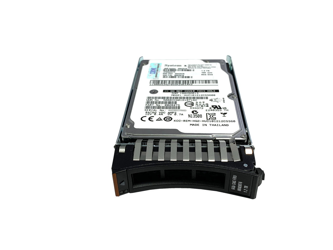 00AD076 IBM 1.2TB 6G 10K SAS 2.5” G2 Hard Drive
