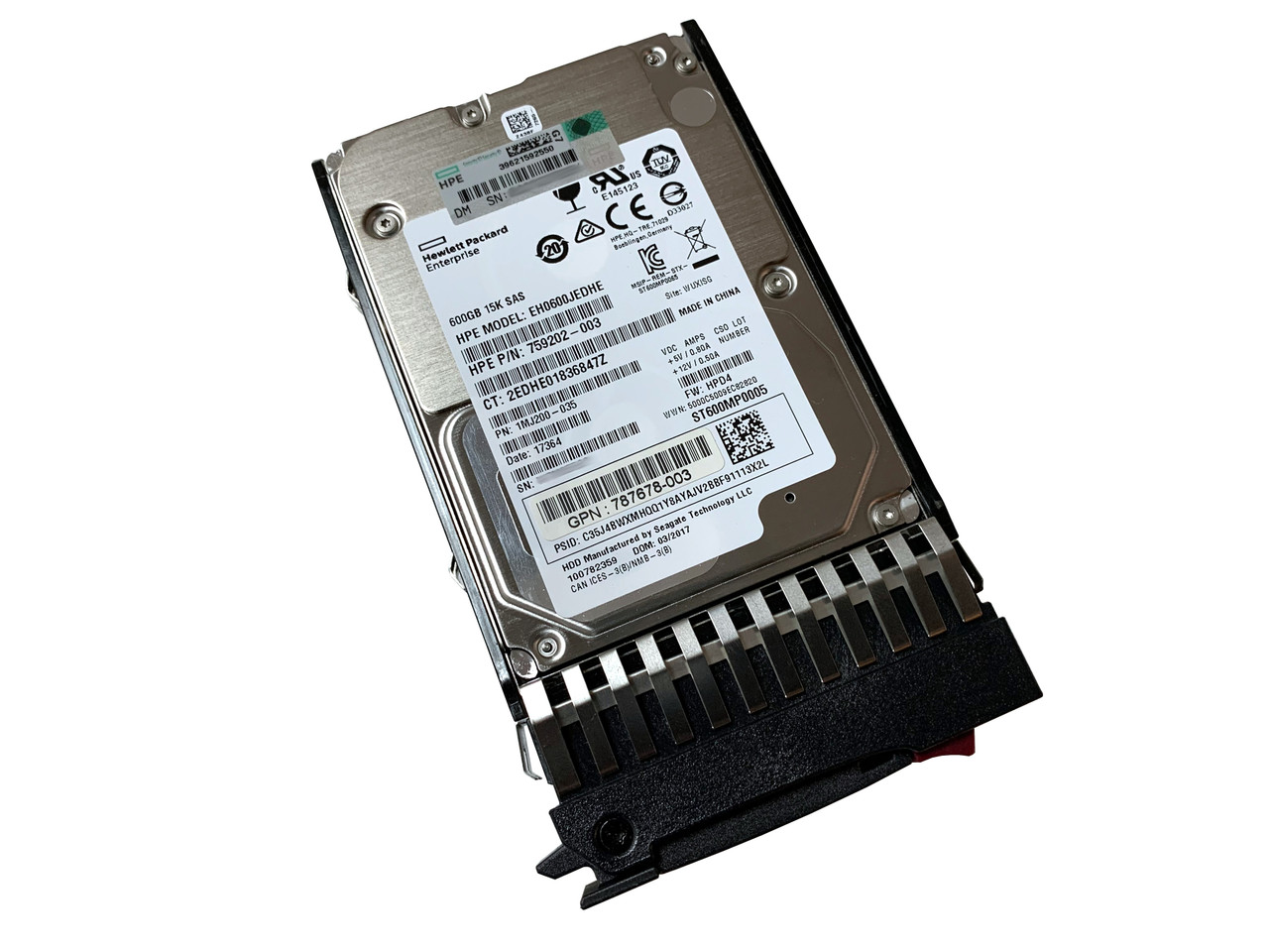 787642-001 HPE MSA 600GB 12G SAS 15K 2.5” Hard Drive