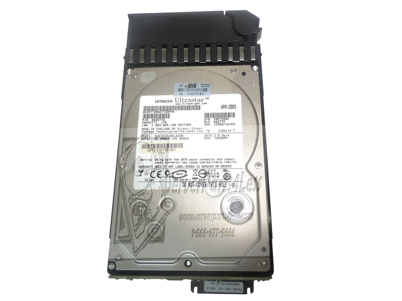 487442-001 HP MSA2 1TB 7.2k SATA 3.5” DP Hard Drive