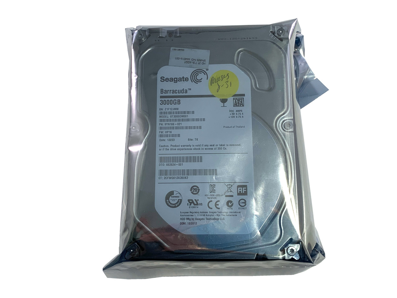 ST3000DM001 SeaGate 3TB 6G NCQ LFF SATA Hard Drive