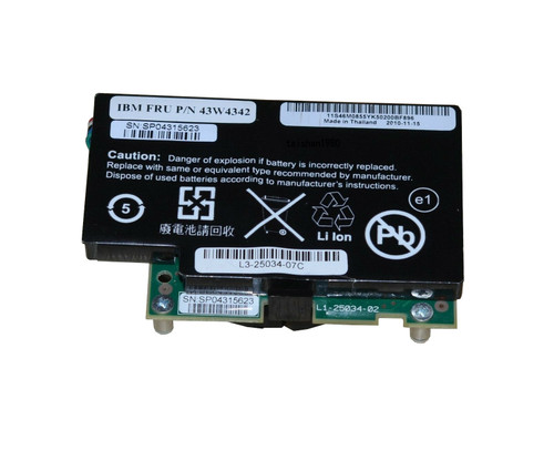 43W4342 IBM ServeRAID- MR10I/MR10M/M5015 Li-ION Battery