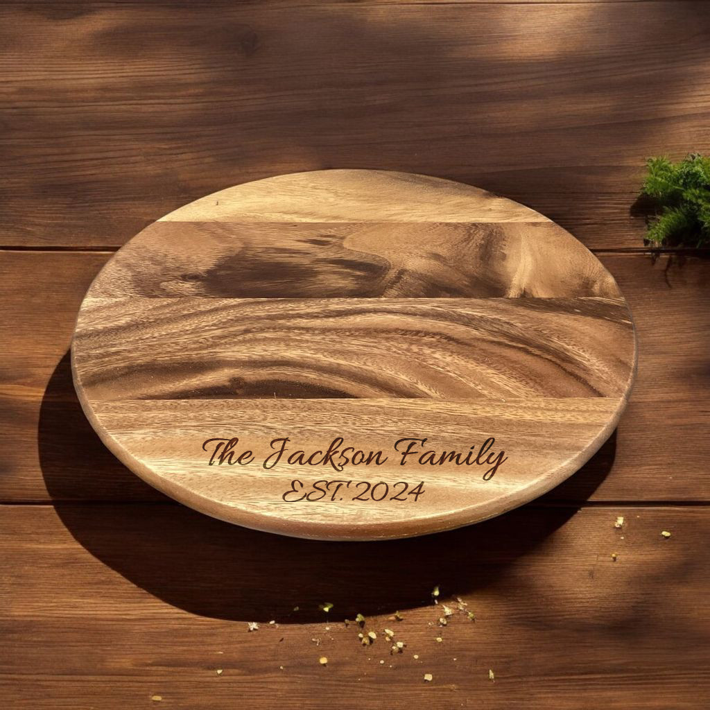 Rustic Wood Lazy Susan Brown Maple Lazy Susan | Dining | Rustic Red
