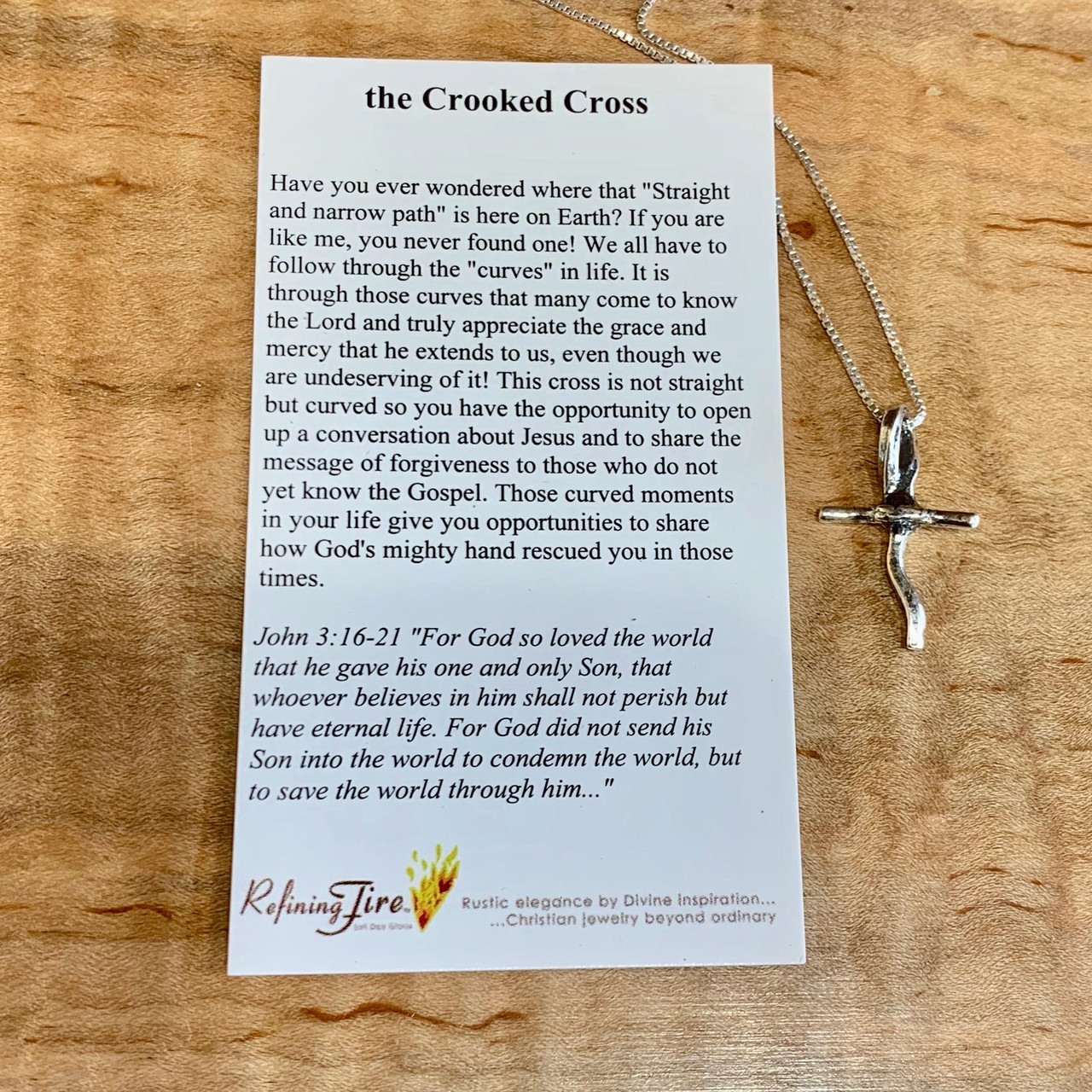 Crooked Cross - Kimberley Jade - Wire To Fire Artisans