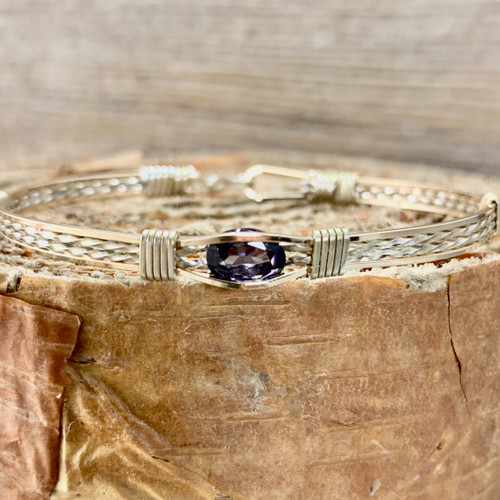 Created Amethyst 4 Wire Bracelet w/options - Kimberley Jade - Wire To ...