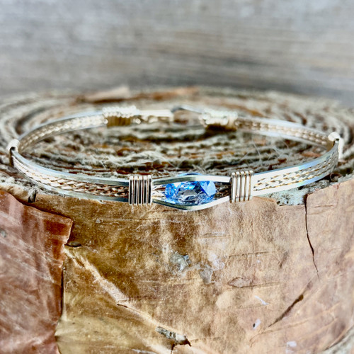 Created Aquamarine 4 Wire Bracelet w/options - Kimberley Jade - Wire To ...