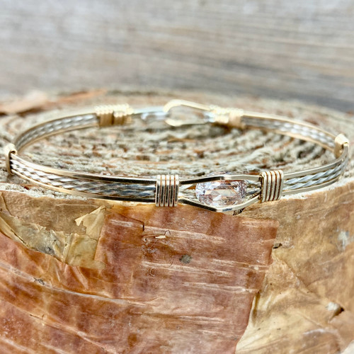 Rutilated Quartz 4 wire bracelet w/options - Kimberley Jade - Wire To ...