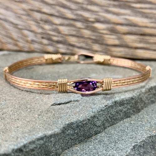 Amethyst 4 wire Faceted Bracelet w/options - Kimberley Jade - Wire To ...
