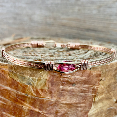 Blush Topaz Faceted Gemstone Brac w/options - Kimberley Jade - Wire To ...