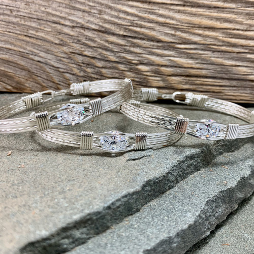 Cubic Zirconia Gemstone 6 Wire Bracelet - w/options - Kimberley Jade ...