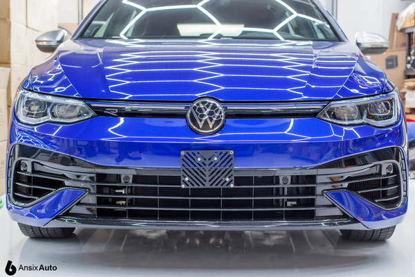 No-drill Front License Plate Relocator - VW Golf R 2022+