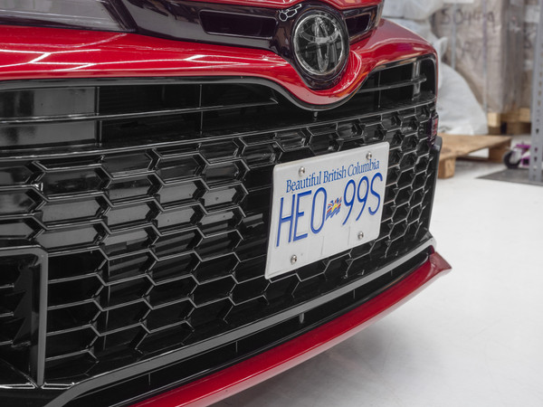 No-drill Front License Plate Relocator - Toyota GR Corolla