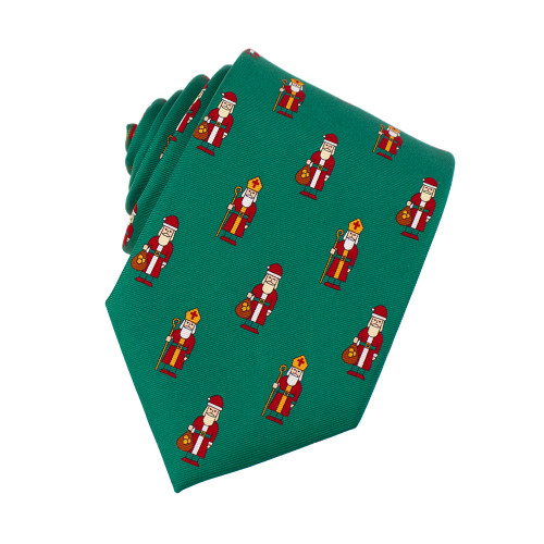 The Real St. Nick Silk Necktie: Festive Colors