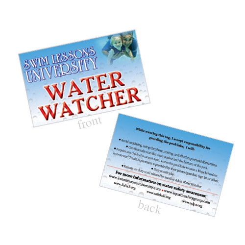 Water Watcher Tags - Swim Lessons University
