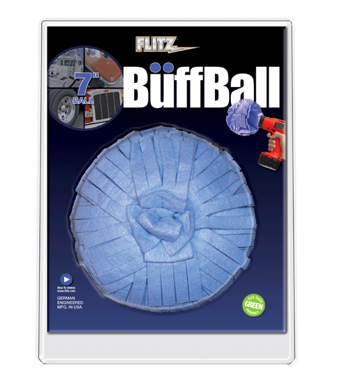Flitz WB201 X-Large 7" in Clamshell Buff Ball