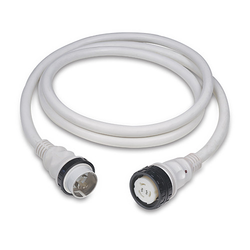 Marinco 50A 125/250V Power Cord Plus Cordset (4-Wire) White 50' 6152SPPW