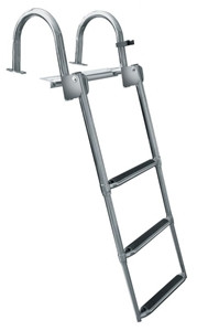 JIF Marine Preminum Stainless Steel Pontoon Transom Ladder GAT4