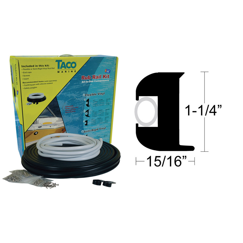 Taco Marine V11-3447 Rub Rail Kit 50 ft. (1 1/4 in.)