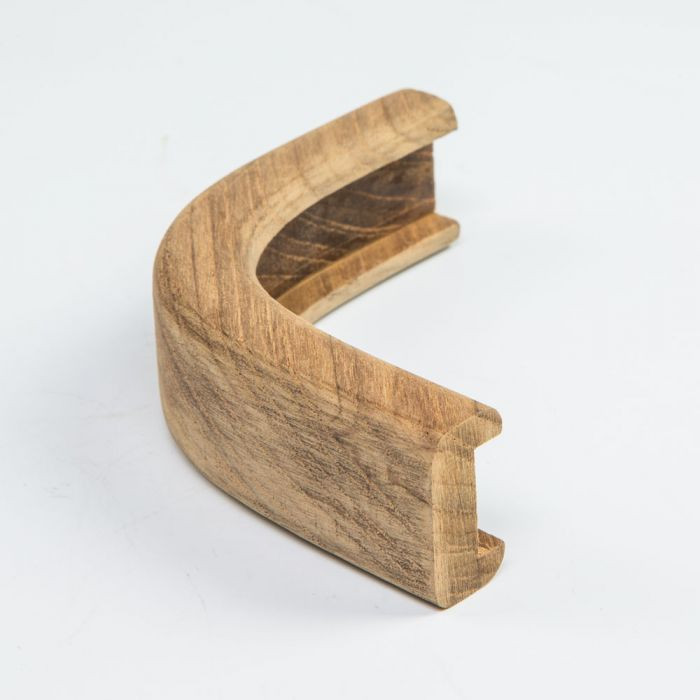 Whitecap Teak Corner Cap/Hand Hold Bulkhead Molding 60805