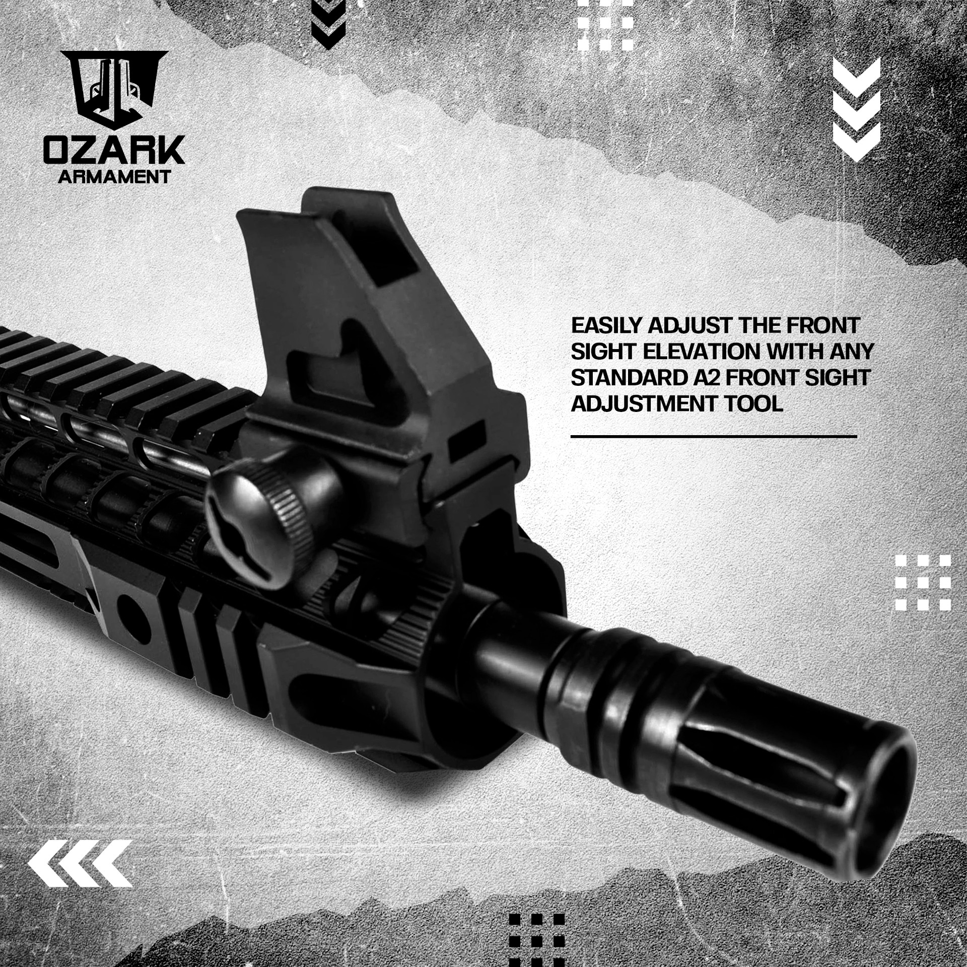 AR 15 A2 Front Sight - Rail Height Fixed Iron Sight