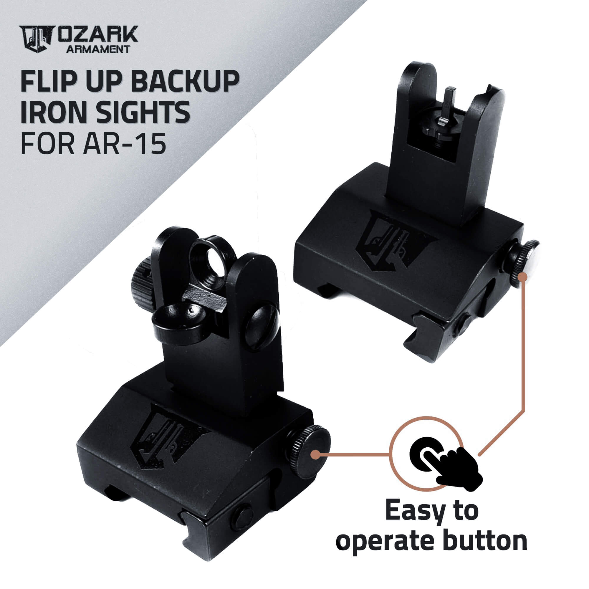 Top AR15 Rear Iron Sights: Precision & Durability - OZARK ARMAMENT