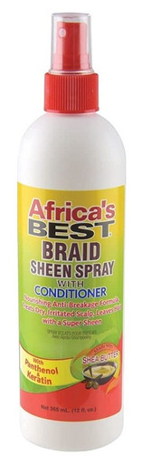Africas Best Braid Sheen Spray With Conditioner 12Oz - My reliable mart