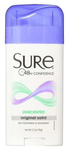 Sure Deodorant 2.7Oz Original Solid Unscented - My reliable mart