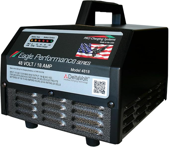 Yamaha Drive 48V Golf Cart Battery Charger with 3-Pin Plug - Eagle ...