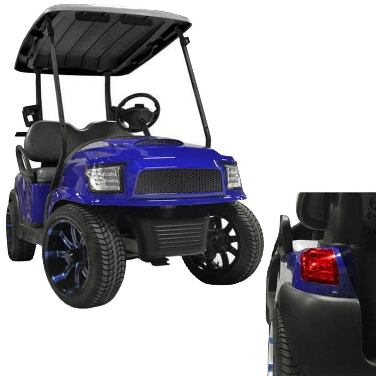 Club Car Precedent ALPHA Street Front Cowl Kit in Blue (Years 2004-Up)