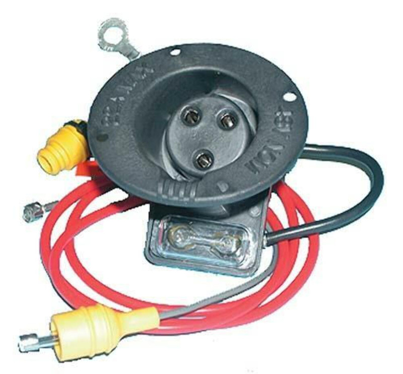 48-Volt Club Car Receptacle & Fuse Kit (Years 1995-Up) - Golf Cart Garage