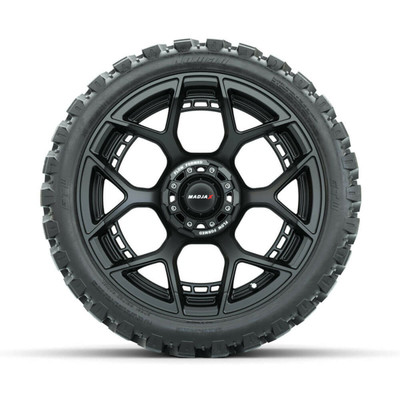 15" MadJax® Flow Form Evolution Matte Black Wheels with GTW® Nomad Off ...