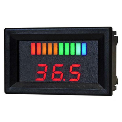 Digital Voltage Display Charge Meter, Horizontal