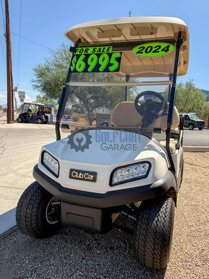 2024 Club Car Tempo w/ Backseat- White - Golf Cart Garage