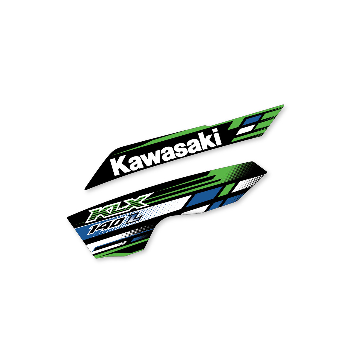 2013 Kawasaki KLX140L Replica OEM Shroud Graphics - Elite Design Co.